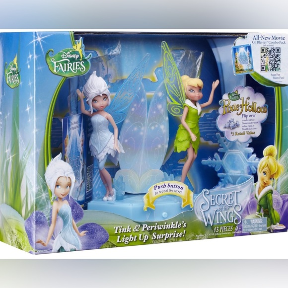 Disney | Toys | Rare Disney Fairies Tink And Periwinkle Light Up ...